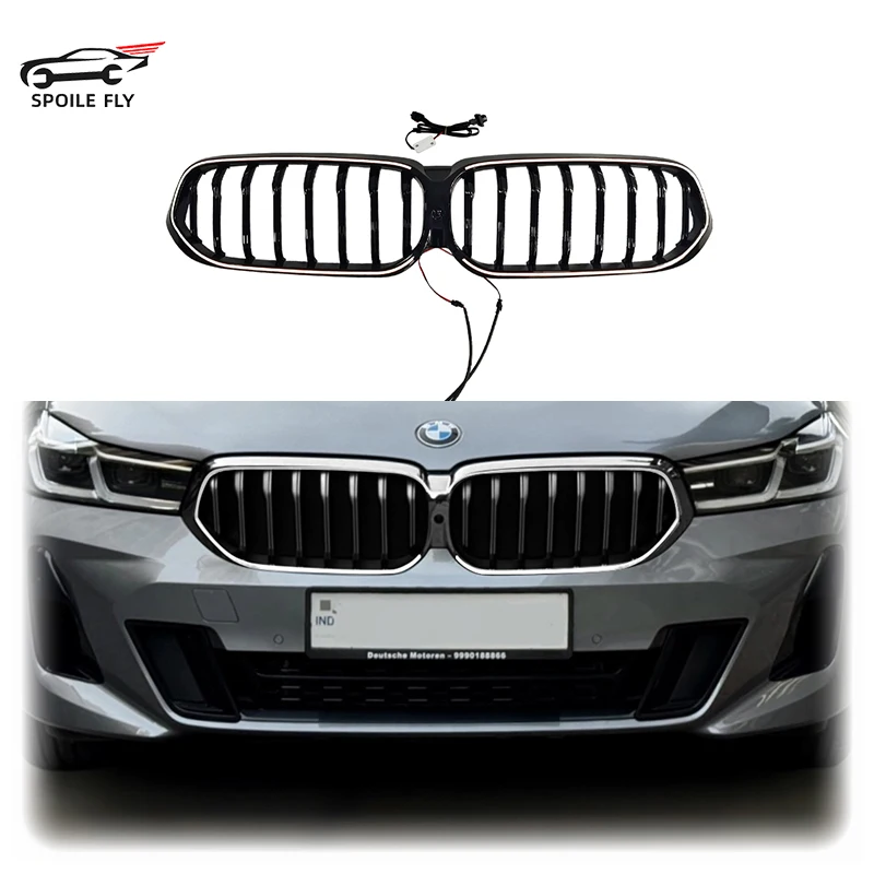 For Bmw 6 series GT G32 2020up High Quality ABS LED Racing Grills Body ...