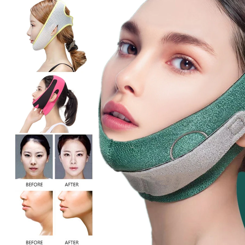 Facial Lift Bandage Ultra-thin Breathable V-line Chin Cheek Lifting ...