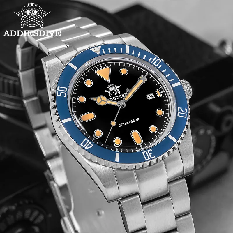ADDIESDIVE NEW 39MM Men reloj hombre luxury Watch BGW9 Blue Luminous ...