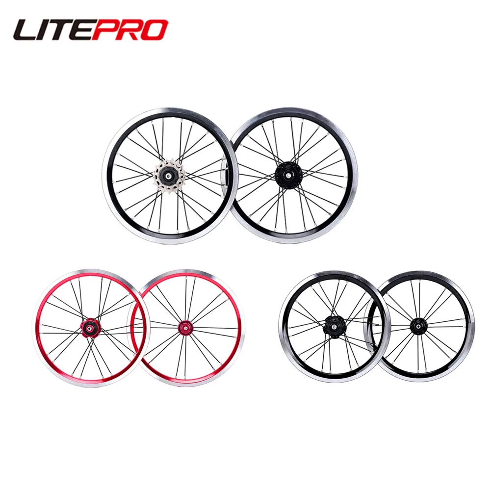Litepro-14-16-Inch-Single-External-3-Speed-Bicycle-Wheelset-Disc-V ...