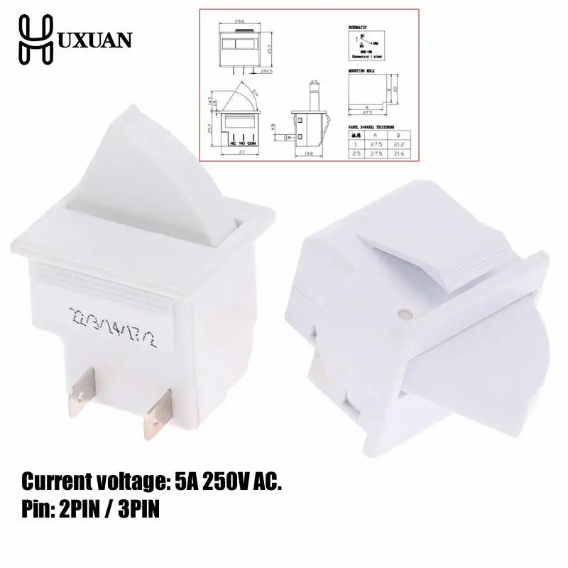 2/3Pin Refrigerator Door Lamp Light Switch Freezer Parts AC 5A 250V ...