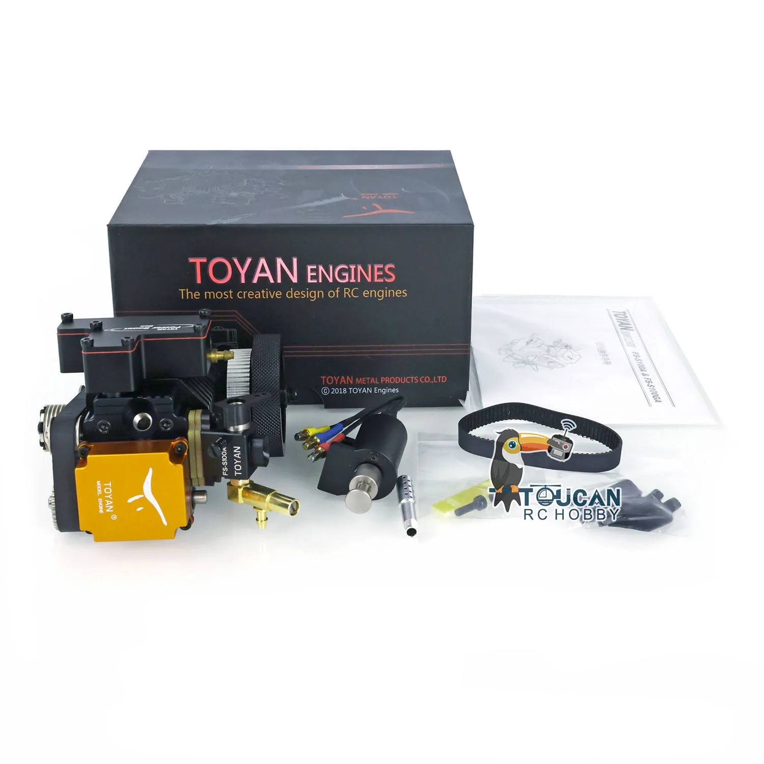 In Stock TOYAN Methanol Engine 4 Stroke Metal Single Cylinder DIY ...