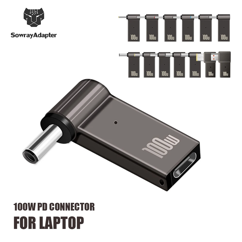PD-100W-Laptop-Charger-Adapter-Connector-USB-Type-C-Female-to-DC-Male ...