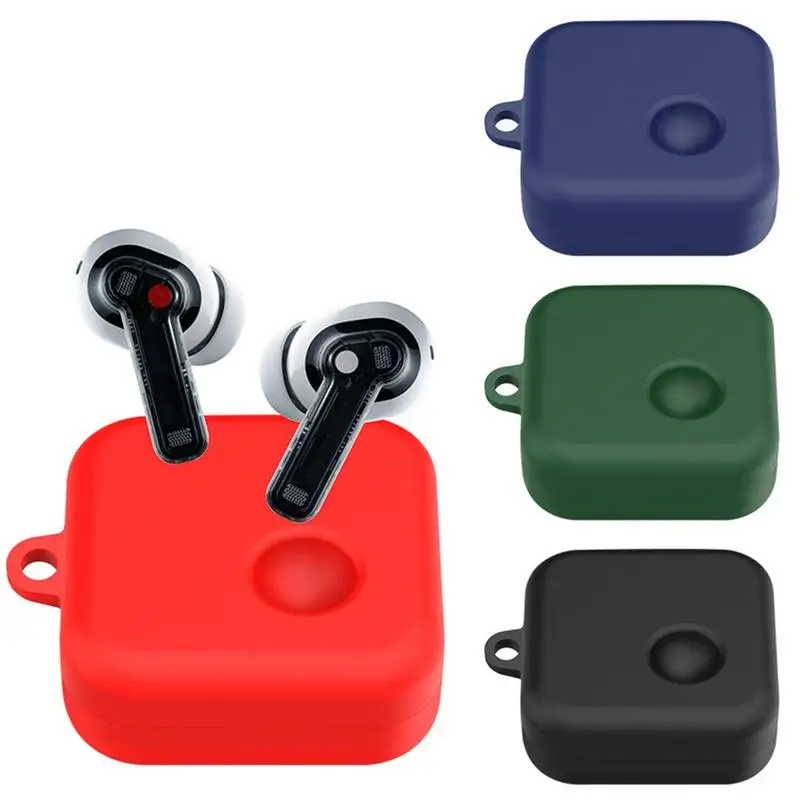 Dustproof-Earphone-Case-Scratchproof-Pouch-Bag-With-Hook-Wireless-Blue ...