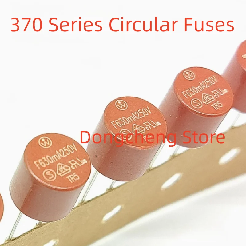10PCS 370 Round Fast Blow Fuse F40MA F50MA F63MA F500mA F1A 2A 2.5A F3 ...