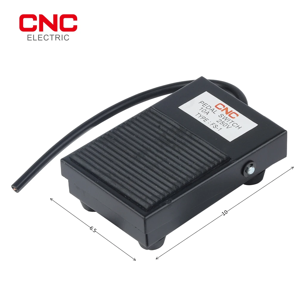 CNC-1pcs-Metal-Foot-Switch-Controller-SPDT-Foot-Pedal-Self-Reset-Cable ...