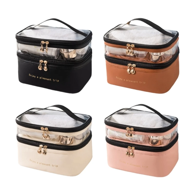 Multifunctional-Makeup-Bag-Double-Layer-PU-Leather-Travel-Cosmetic-Bags ...
