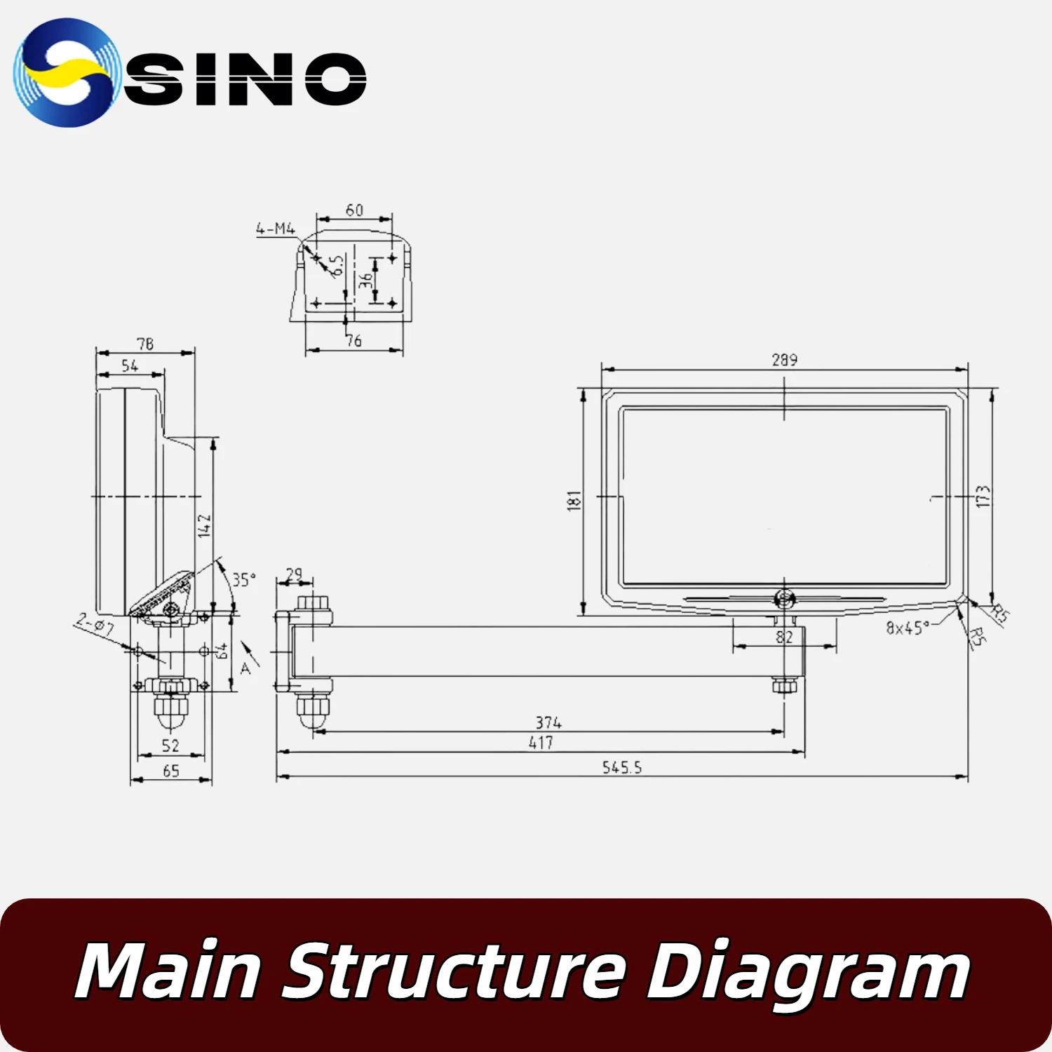 SDS2-3MS DRO-3V 3 Axis Digital Readout (DRO) Display Counter Screen Monitor