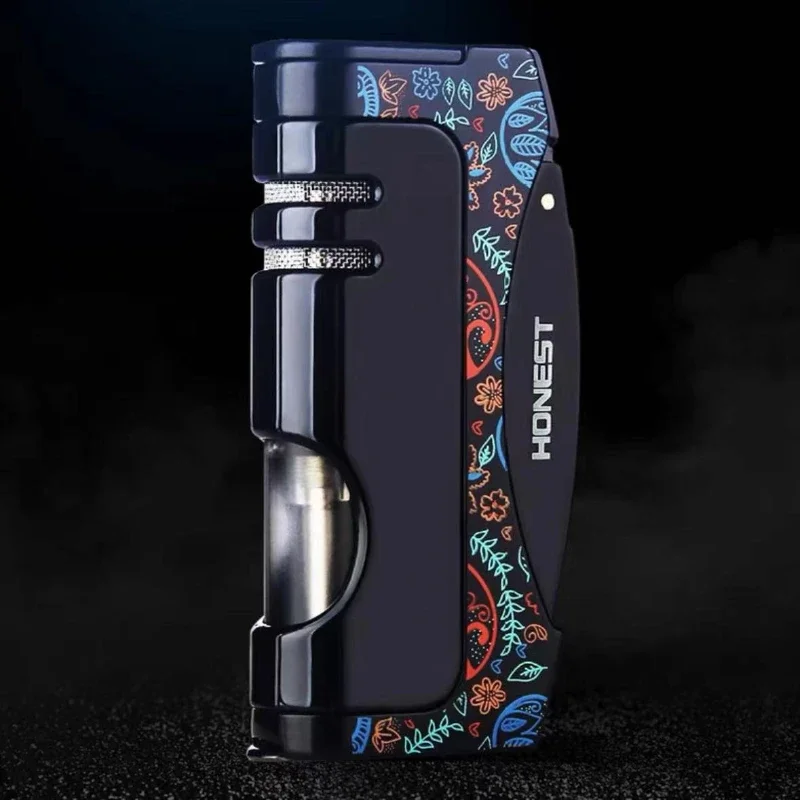 HONEST-Business-Men-s-Turbo-Torch-Butane-Windproof-Cigarette-Lighter ...