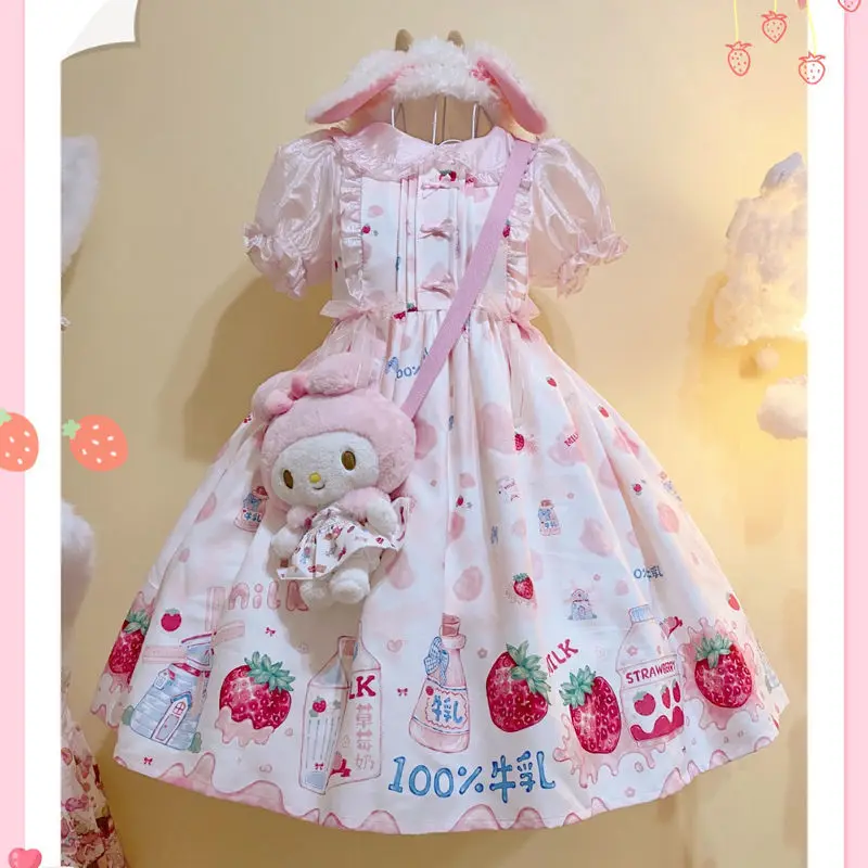 Strawberry-Milk-Lolita-Dress-Japanese-Sweet-Kawaii-Daily-Princess-Dress ...