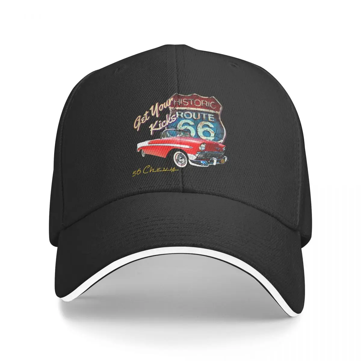 1956-Chevy-Bel-Air-Car-Street-Hot-Rod-Antique-Route-66-Baseball-Cap-Men ...