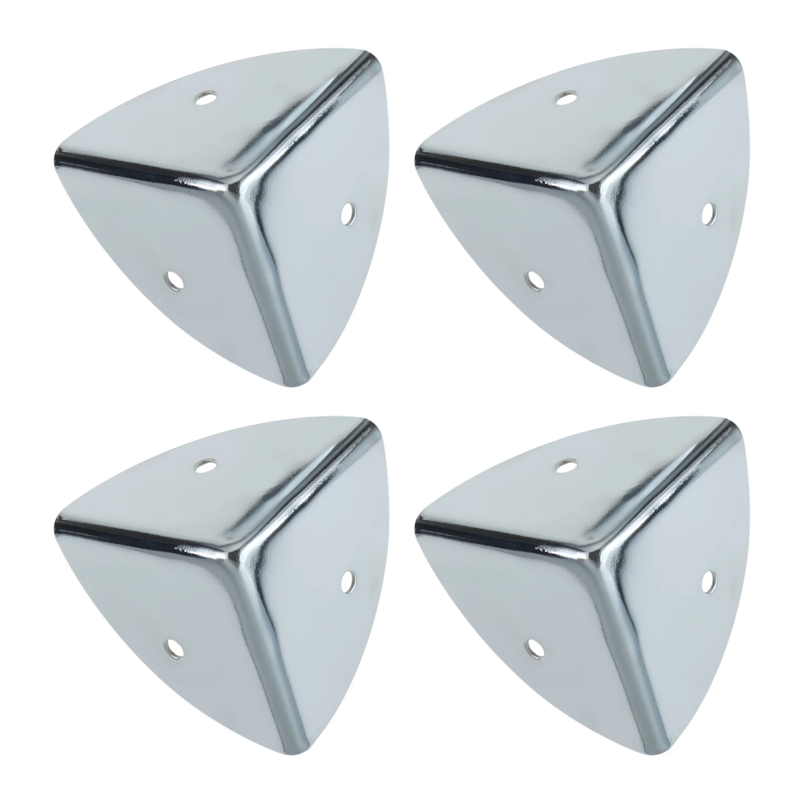 4pcs-set-Flight-Case-Corners-Box-Protector-38mm-Triangle-Scalloped-Code-Silver-Decor-Luggage ...