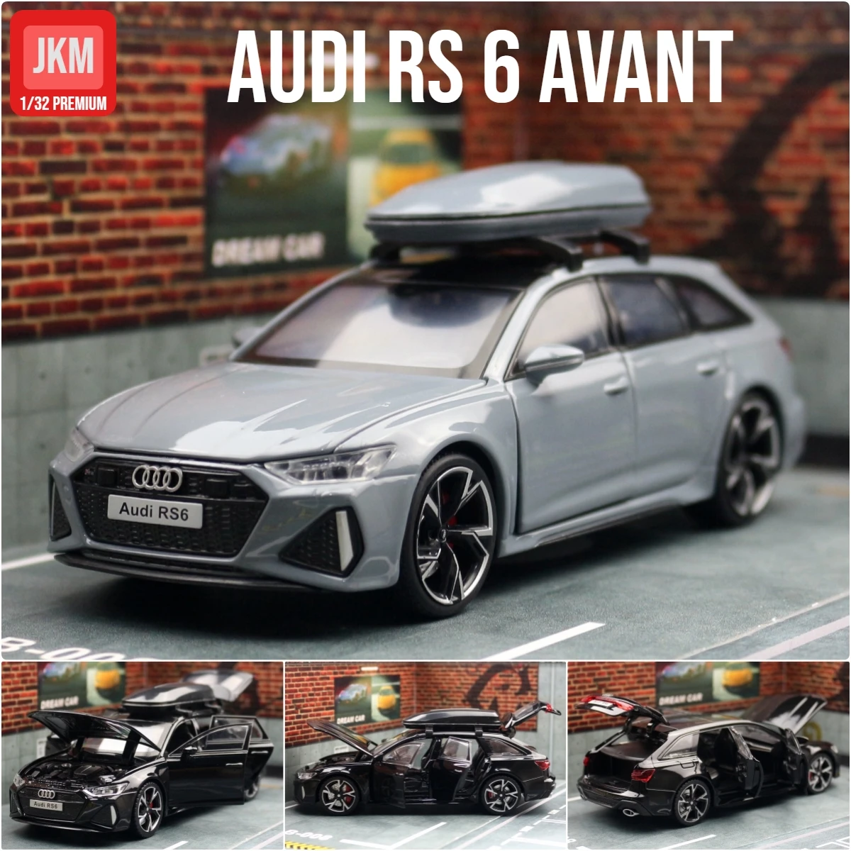 1-32-Audi-RS6-Miniature-Diecast-Toy-Car-Model-Sound-Light-Doors ...