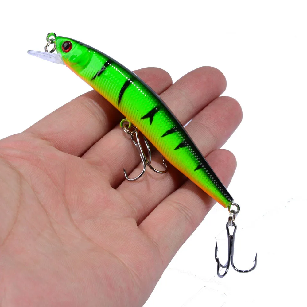1PCS Minnow Fishing Lure 95mm 8g Floating Hard Bait Wobbler Jig Bait ...
