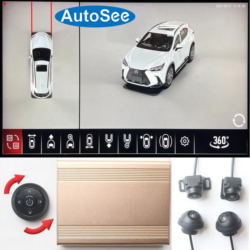for Lexus NX car 360 degree camera bird eye 3D panoramic vision rear ...