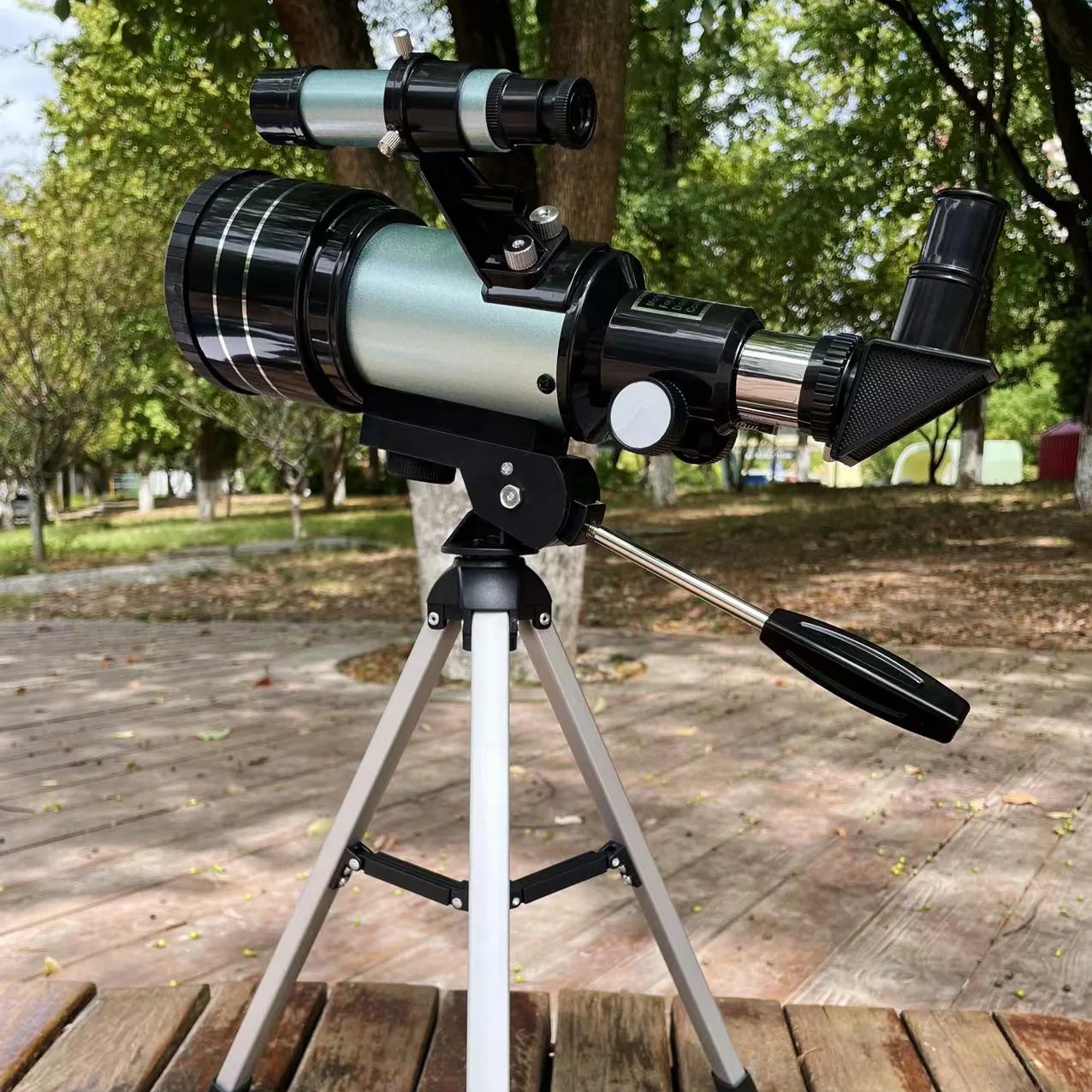 Astronomical Telescope 30070 with Finder Mirror Tripod Phone Clip High ...
