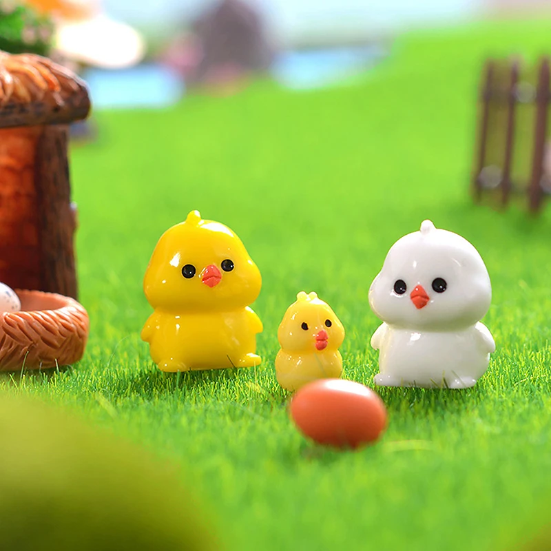 5Pcs-Cute-Mini-Chick-Ornaments-Cartoon-Miniature-Garden-Craft ...