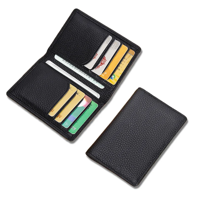 2022-Luxury-RFID-Bifold-Small-Card-Wallet-for-Men-Genuine-Leather-Slim ...