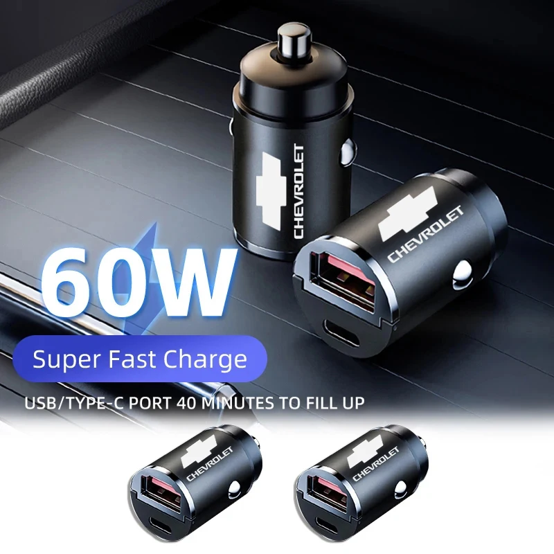 Car-Fast-Charger-USB-Type-C-Ports-Power-Adapter-Tools-For-Chevrolet ...