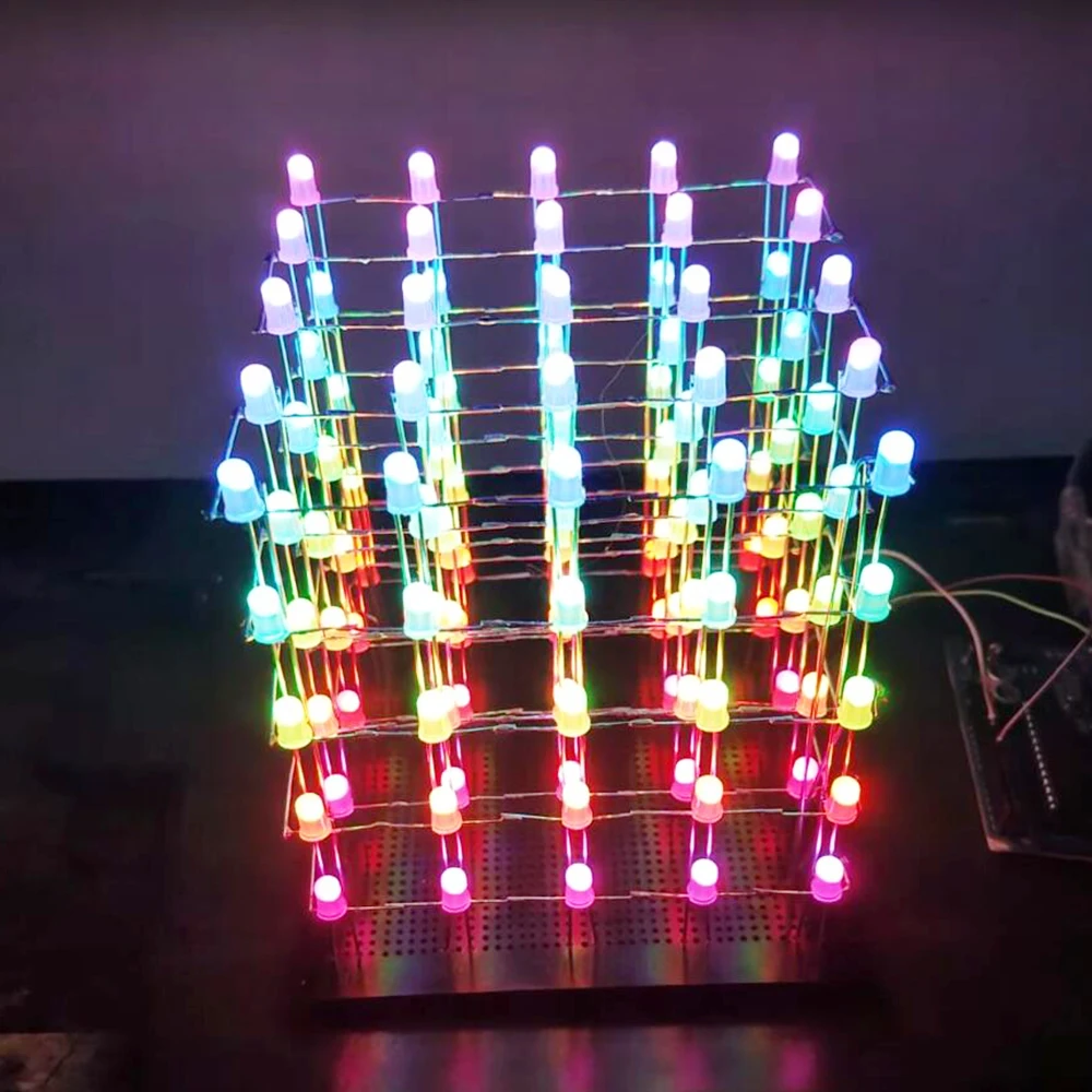 DC5V 5mm 8mm WS2811 WS2812 WS2812B Round RGB Full Color Neon Pixel IC ...