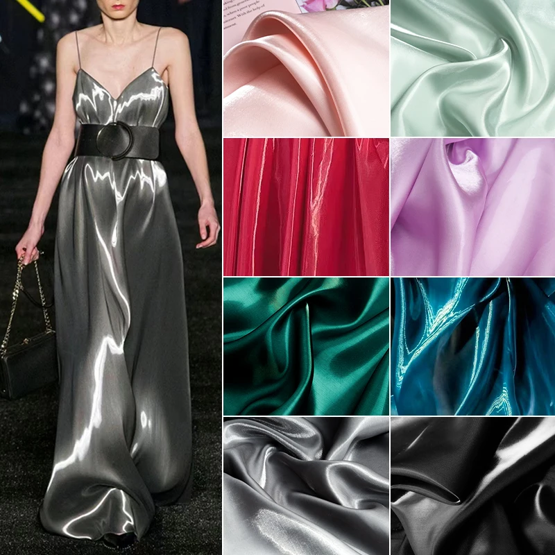 Smooth Designer Reflective Fabric By The Meter for Clothing Wedding ...