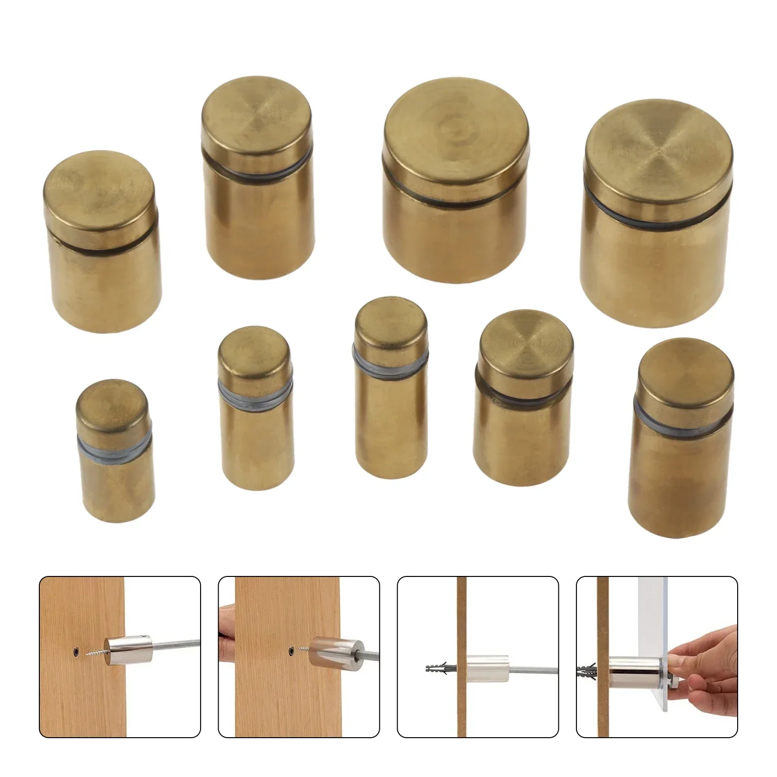 10Pcs-12mm-25mm-Sign-Standoff-Screws-Advertisement-Fixing-Screws ...