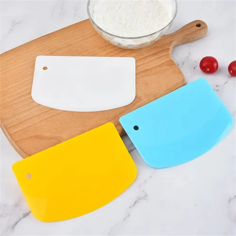 1PC Dough Scraper Cake Cream Pastry Scraper Dessert Bread Cutter Baking ...