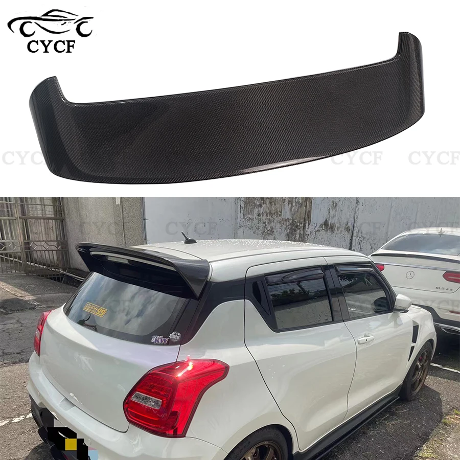 Real-Fibra-De-Carbono-Carro-Traseiro-Trunk-Spoiler-cauda-Fins-Fins-Lip ...