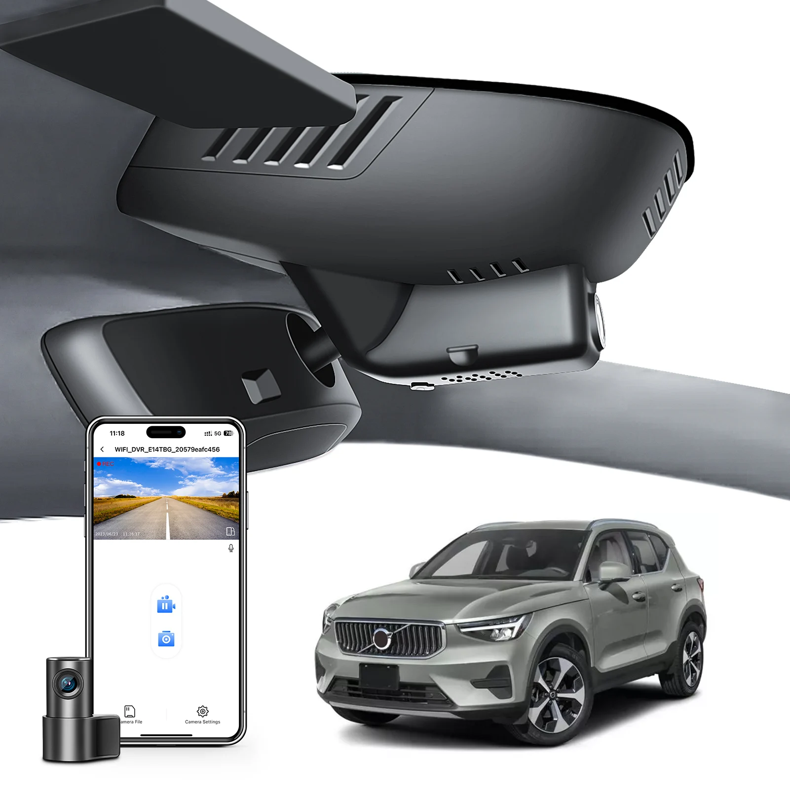 Dash Cam 4K For Volvo XC40 (Model A/B) 2019-2026 Dash Car Camera HD ...