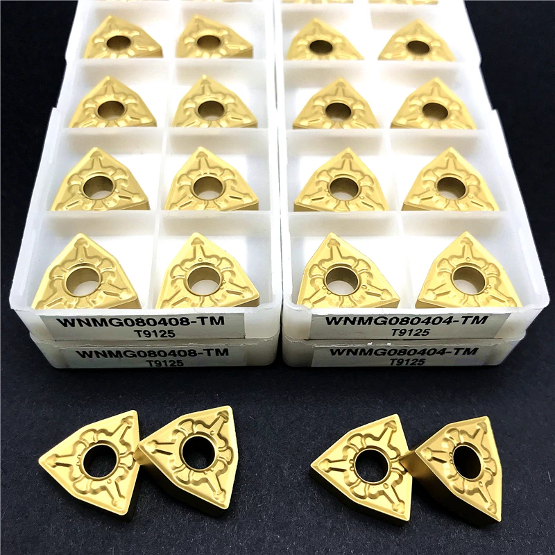 WNMG080404 WNMG080408 TM T9125 Tungaloy Carbide Inserts External Turning Tool Metal Lathe Tools ...