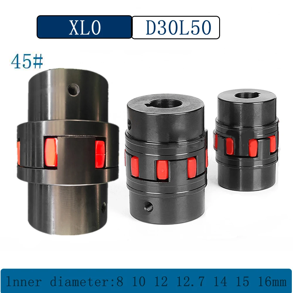 1PC-XL0-D30L50-Jaw-Claw-Spider-45-Steel-Plum-Flexible-Coupler-8-10-12 ...