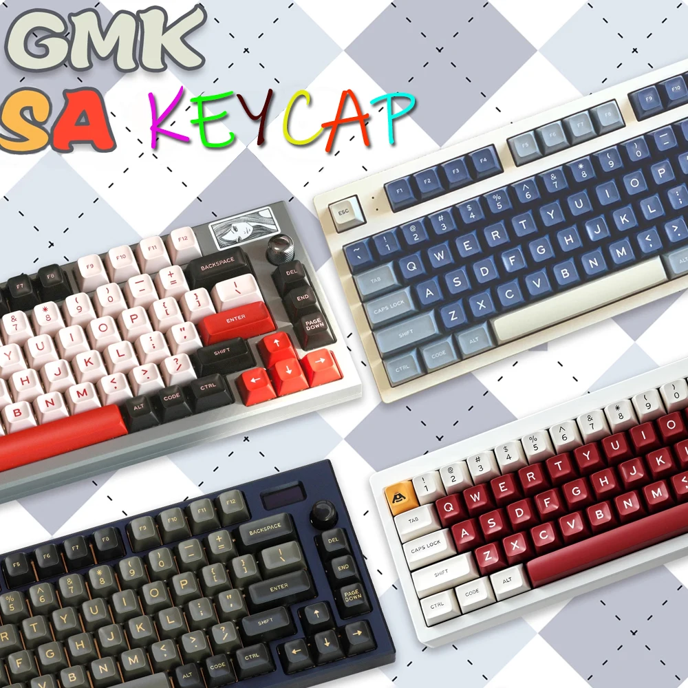 GMKFans-Double-Shot-PBT-Keycaps-para-Teclado-Mec-nico-Perfil-SA-Roma ...