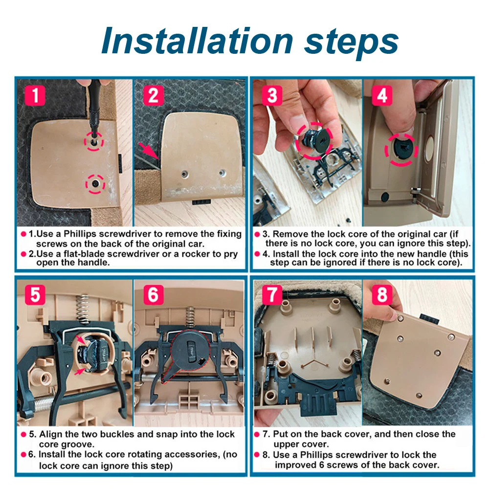 Car Trunk Tail Cover Bottom Plate Mat Floor Carpet Handle Auto ...