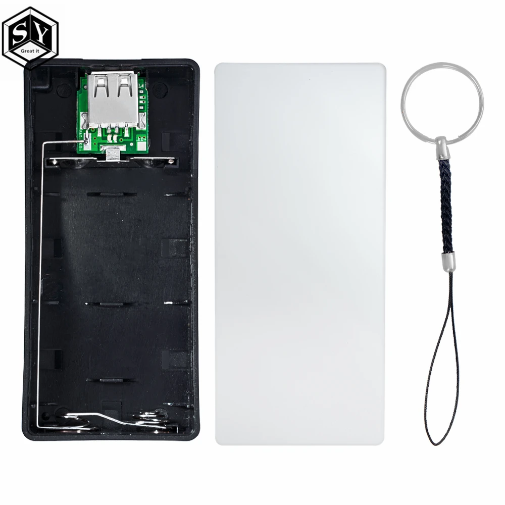 2X18650-USB-Power-Bank-Case-Kit-18650-Battery-Charger-DIY-Box-Shell-Kit ...