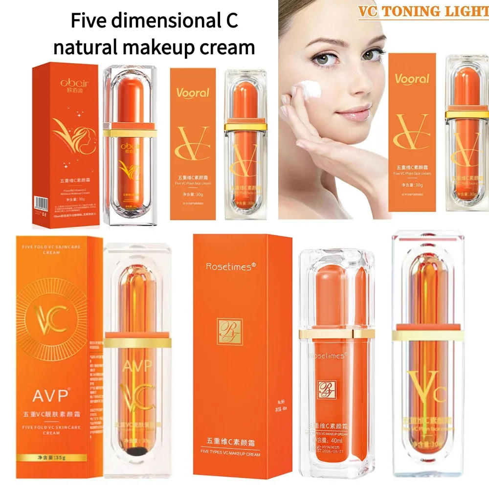 Crema facial con vitamina C, crema blanqueadora de cinco VC, crema ...