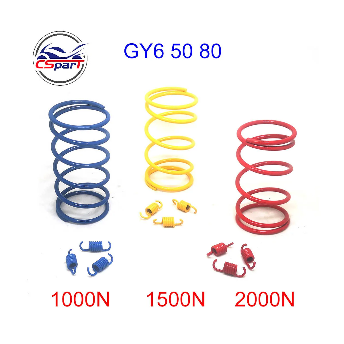 1000RPM 1500RPM 2000RPM Clutch Spring 139QMB Roketa DIO GY6 50CC Baja ...