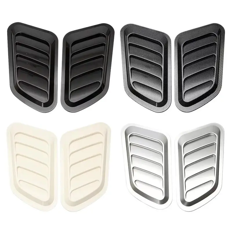 Engine-Hood-Air-Vent-Cover-Auto-Universal-Carbon-Fiber-Air-Flow-Intake ...