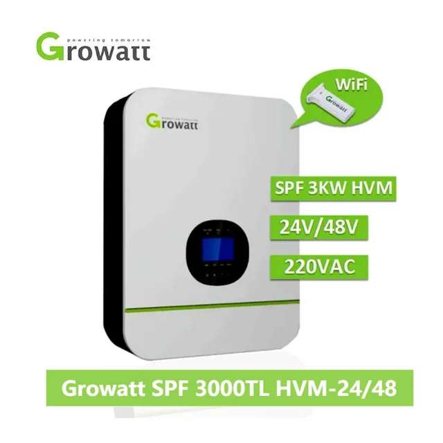 Growatt SPF 3000TL HVM-24 PV Off Grid Solar Inverter, 49% OFF