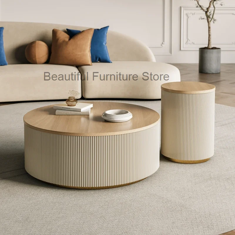 Aesthetic-Design-Coffee-Table-Modern-Living-Room-Round-Nordic-Coffee ...