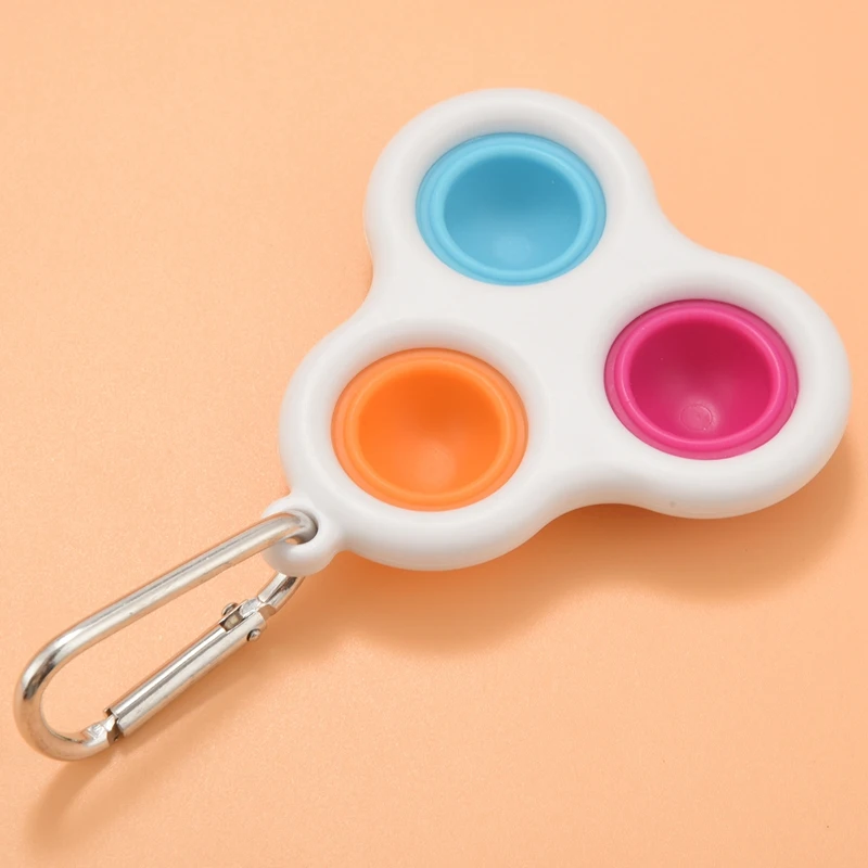 5 Pack Simple Dimple Fidget Toys,Keychain Stress Reliever Toy For ...