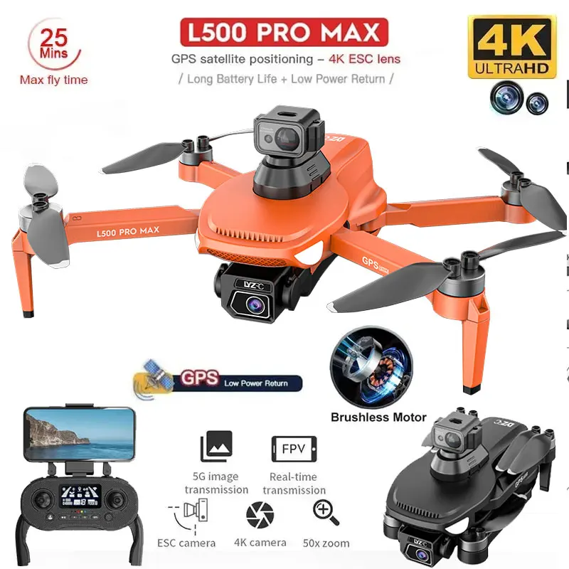 L500-PRO-SE-MAX-GPS-Drone-4K-Professional-HD-Dual-Camera-5G-WIFI-360 ...