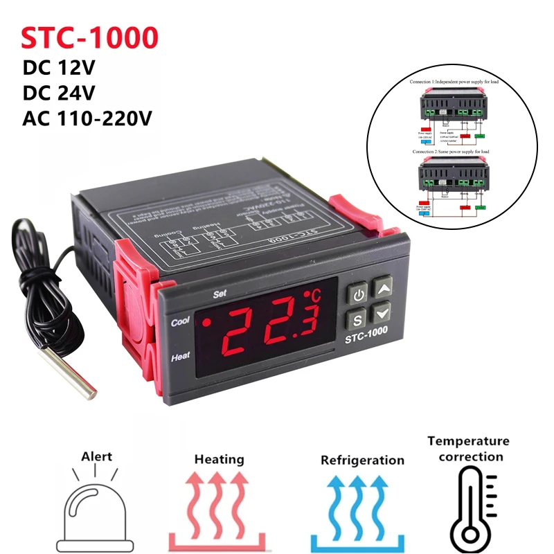 12-24V-STC-1000-Digital-Temperature-Controller-Thermostat ...