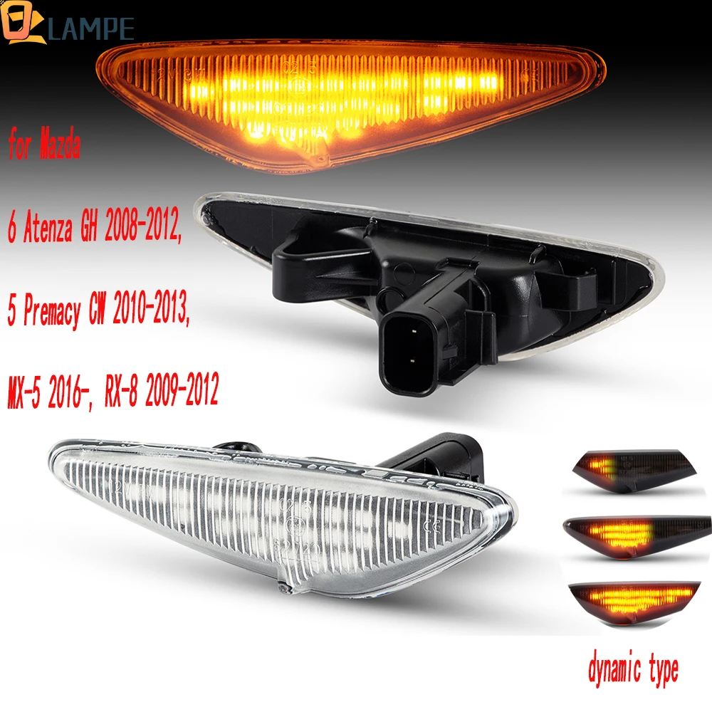 2Pcs-Normal-Flashing-Dynamic-LED-Turn-Signal-Light-Side-Marker-Lamp-For ...