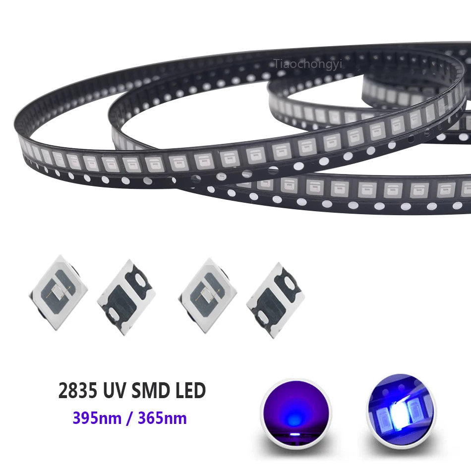 2835-3528-SMD-UV-Purple-Light-chip-lamps-ltraviolet-0-5W-0-2W-395nm ...
