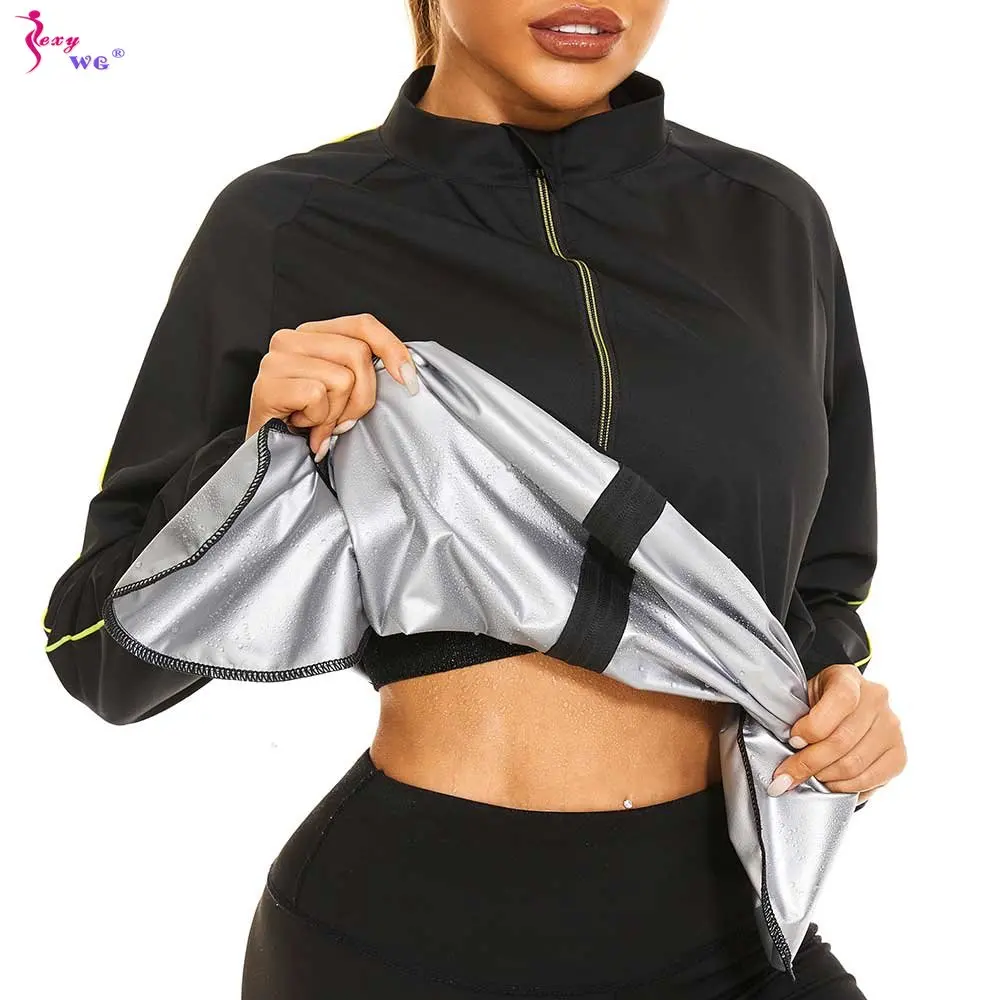 SEXYWG-Sauna-Jacket-for-Women-Sweating-Top-Fitness-Body-Shaper-Weight ...