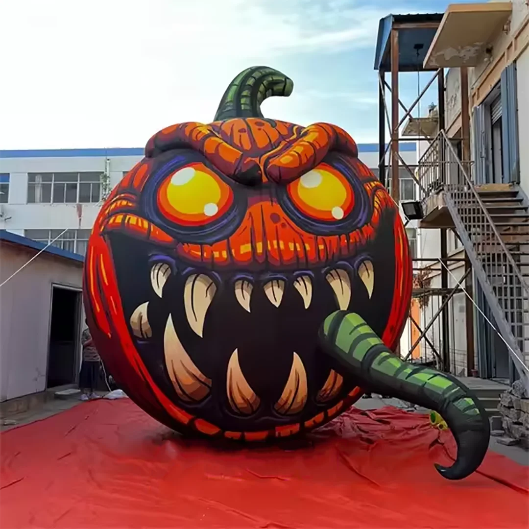 Giant-Inflatable-Evil-Pumpkin-with-White-LED-Light-Air-Blow-Halloween ...