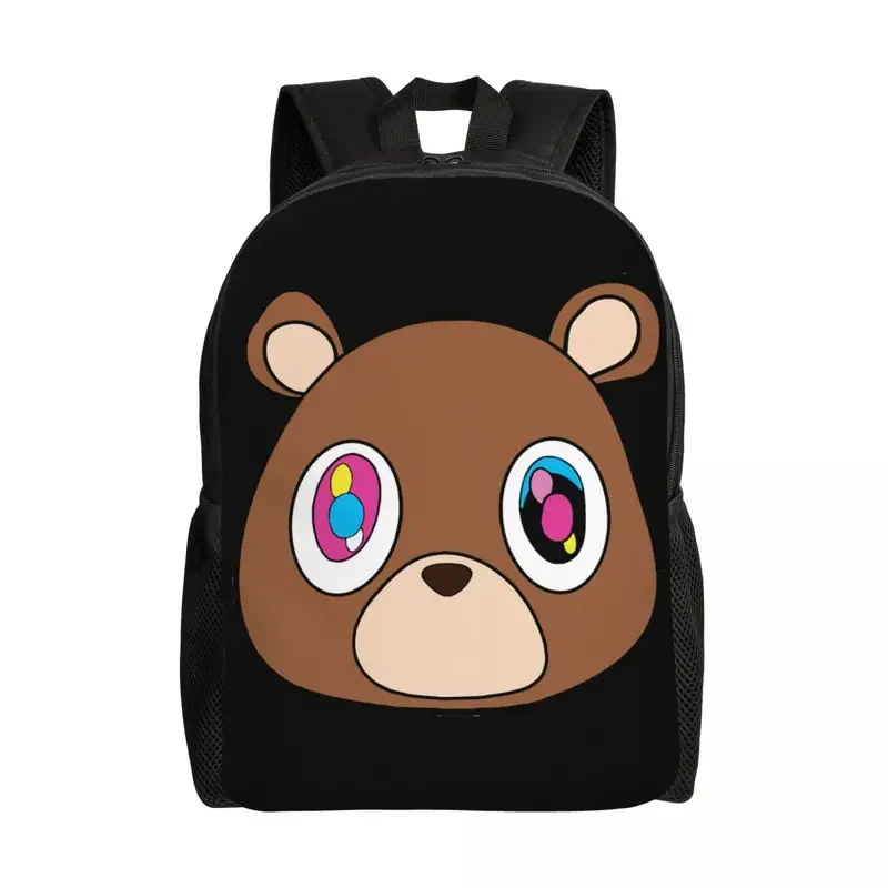 Custom-Kanye-West-Ye-Bear-Backpack-for-Women-Men-Waterproof-College ...