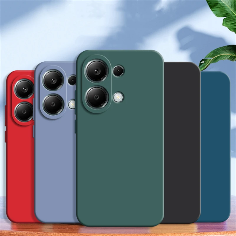 Liquid Silicone Plain Rubber Protector Phone Case For Xiaomi Redmi Note ...