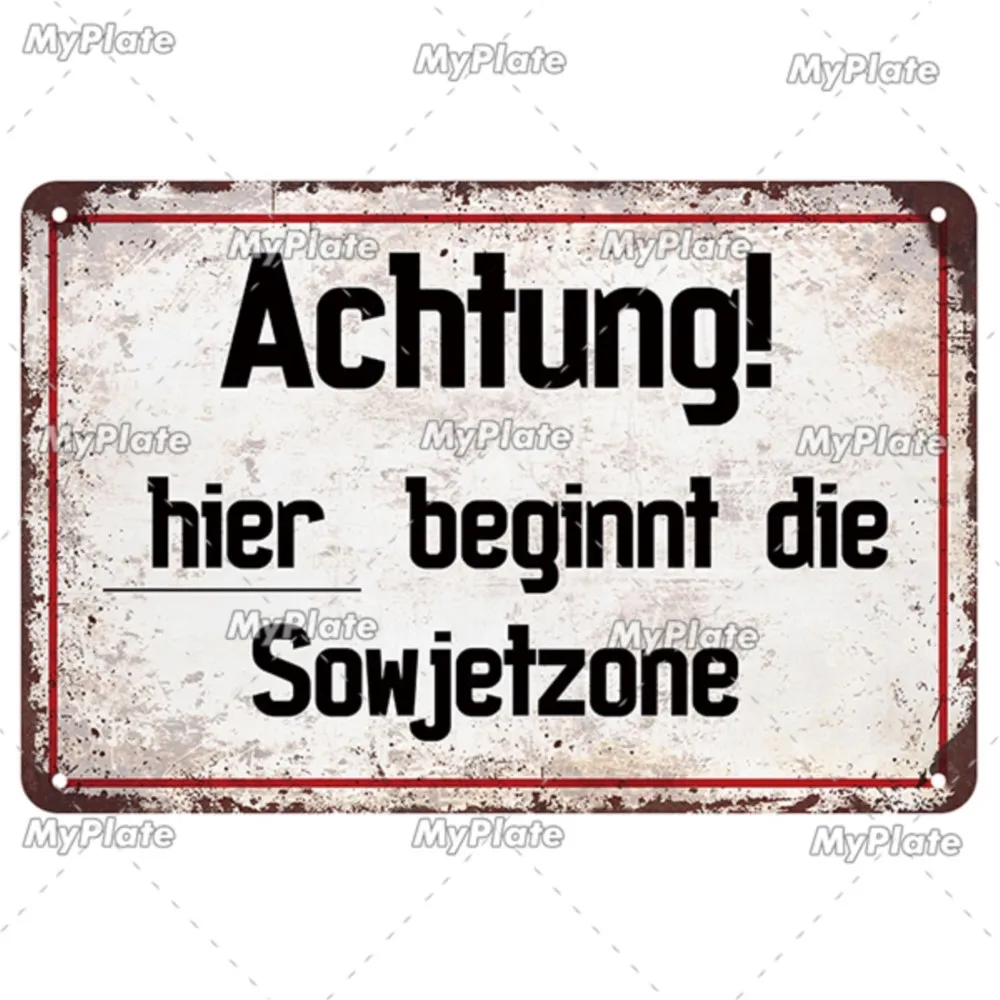 MyPlate-Retro-Vintage-Achtung-Poster-Metal-Sign-Plate-Tin-Sign-Wall ...