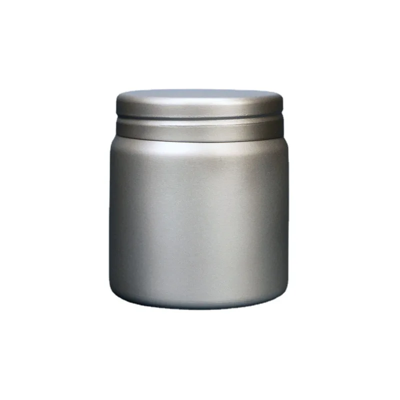 Titanium-Portable-Storage-Organizer-Ultra-Light-Metal-Tea-Jar-Storage ...
